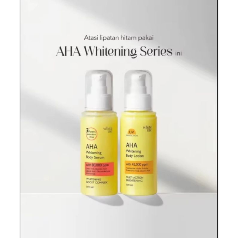 Jual WHITENING AHA BODY SERUM & BODY LOTION (100ml ) to Whitening ...