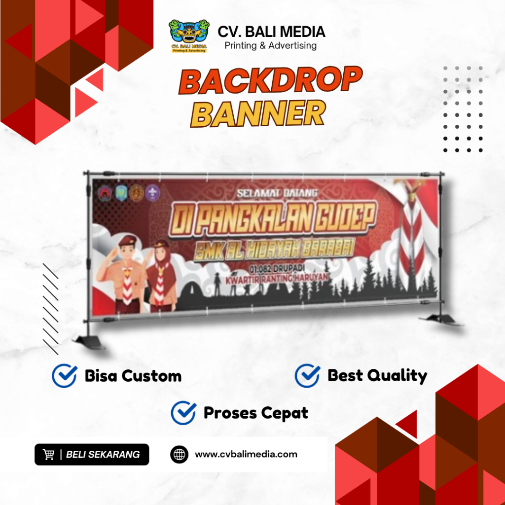 Jual CETAK BACKDROP FRONTLITE - SPANDUK - BANNER STANDING CUSTOM - BALI ...