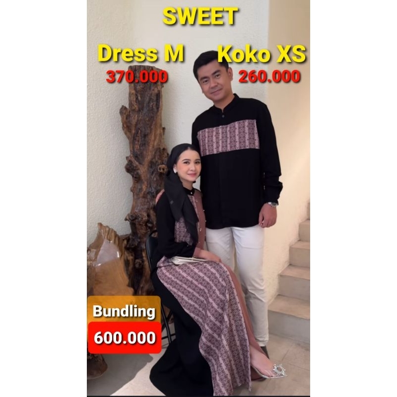 Jual Ayyara Couple Set Kaleela (Sweet: dress M, koko XS) | Shopee Indonesia