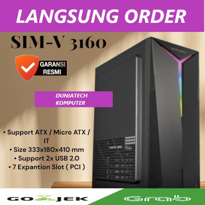 Jual CASING SIMBADDA SIM V SIMV SIM-V + PSU 380W GARANSI RESMI 1THN | Shopee Indonesia