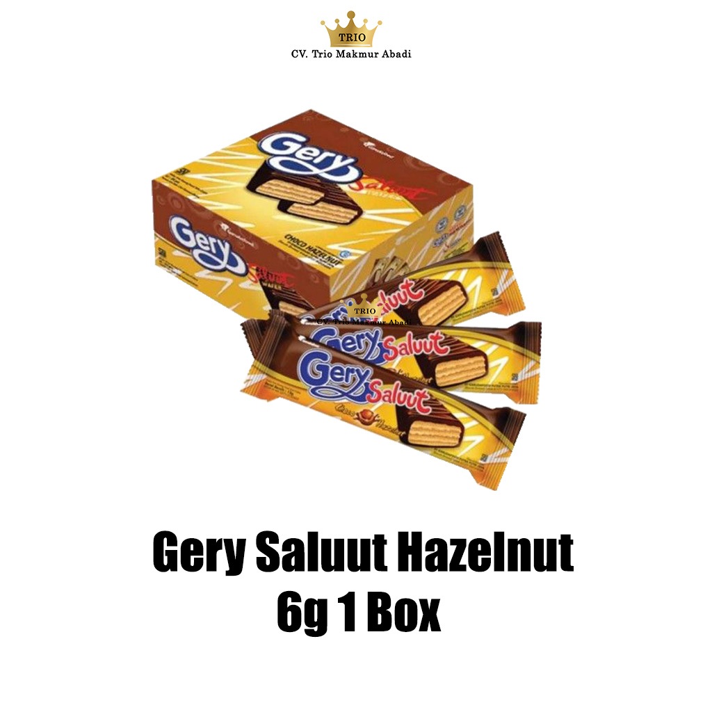 Jual Gery Saluut Wafer Hazelnut 6g Isi 24 Sachet | Shopee Indonesia