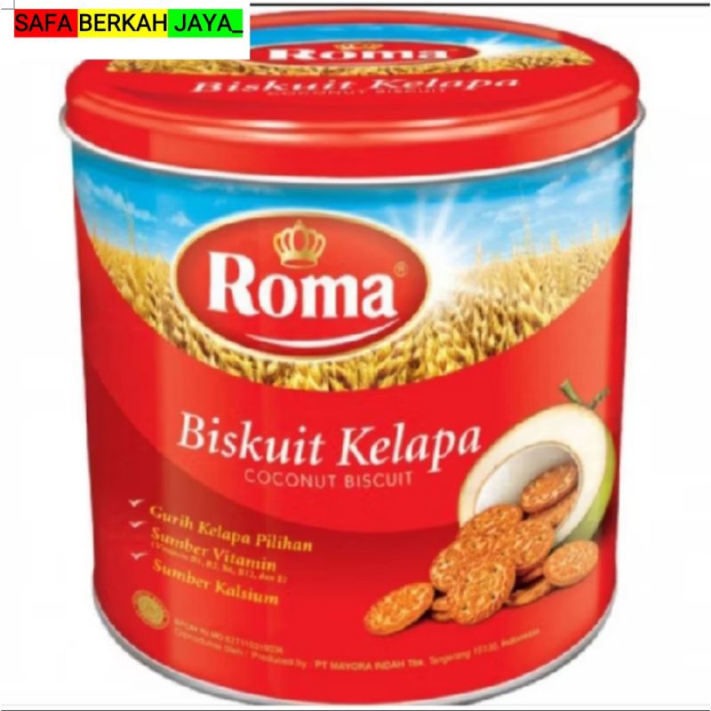 Jual Roma Biskuit Kelapa Kaleng 345g/biskuit kaleng | Shopee Indonesia