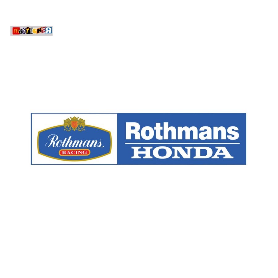 Jual sticker Rothmans Honda Racing logo stiker retro | Shopee Indonesia