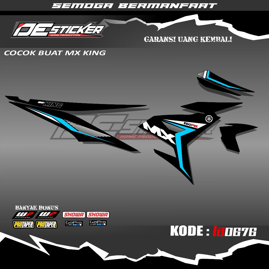 Jual Striping Stiker Variasi Motor Mx King 150 Semifull Variasi List ...