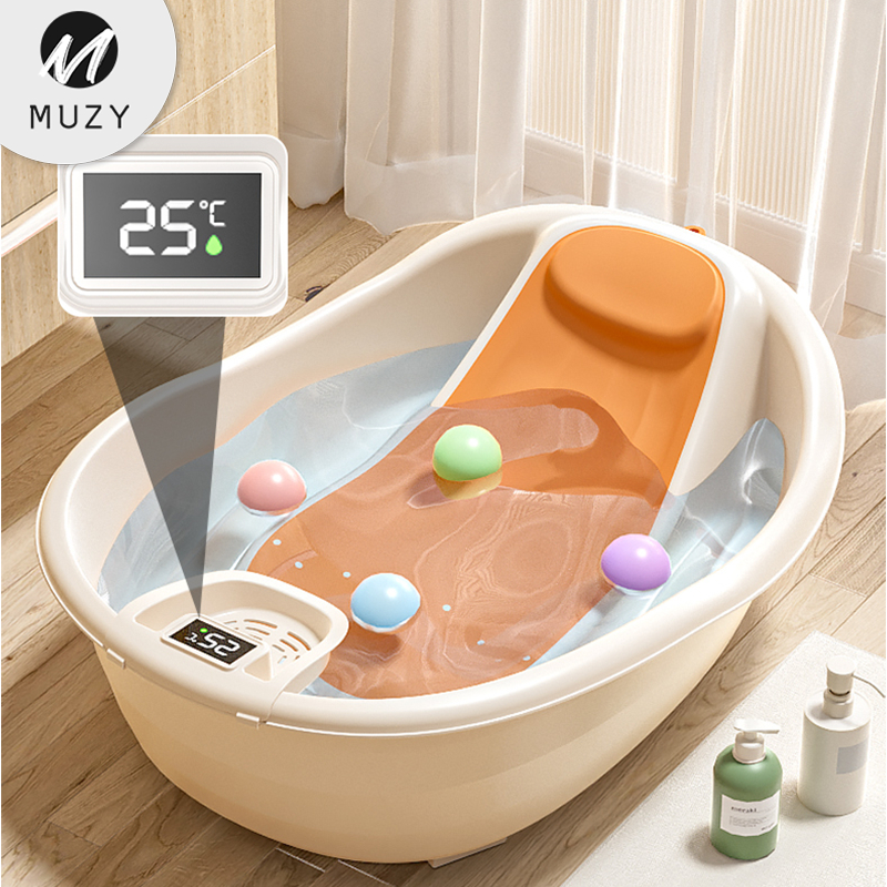 Jual Muzy Bak Mandi Bayi Portable Foldable Baby Bathtub with Digital ...