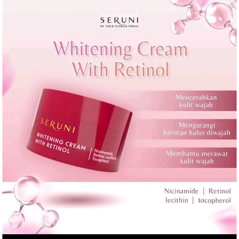 Jual Seruni Whitening Cream With RETINOL Seruni skincare mencerahkan ...