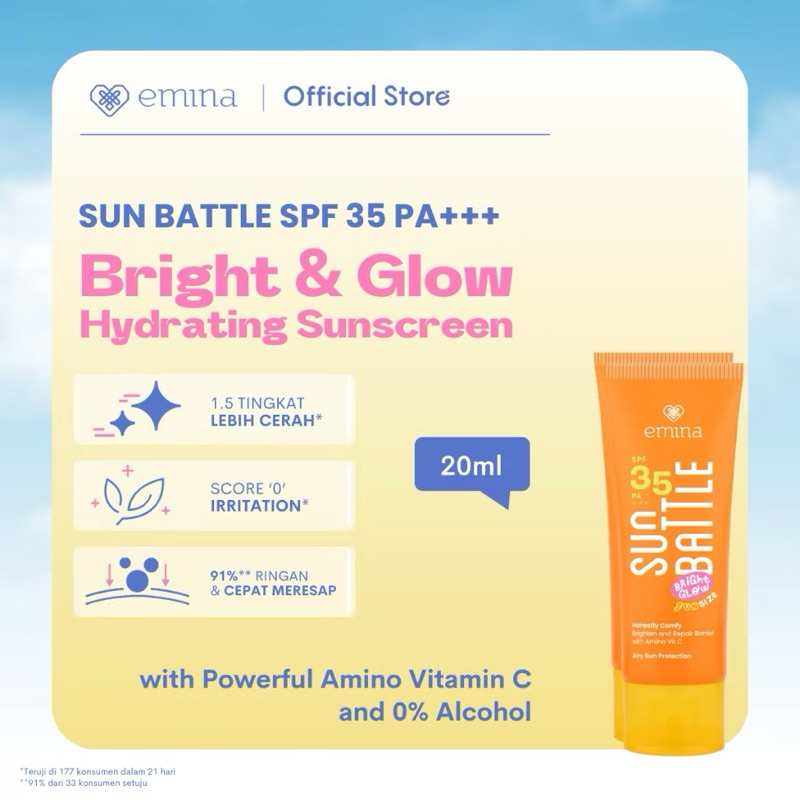 Jual [FUN SIZE] EMINA SUN PROTECTION SUN BATTLE SUNSCREEN SPF 35 FUN ...