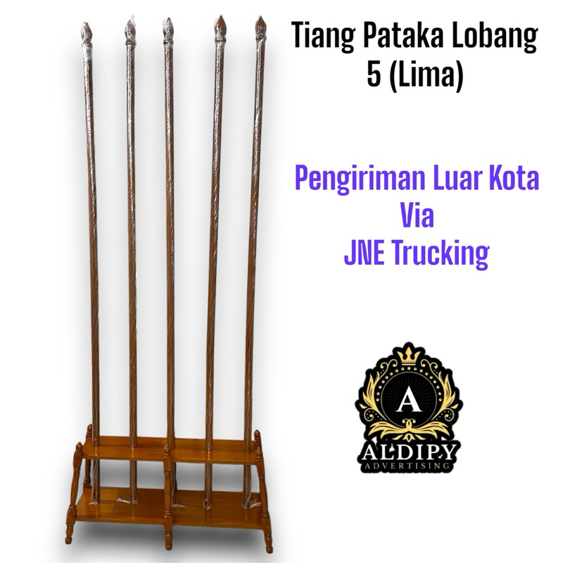 Jual Tiang Pataka Bendera Ruangan Lobang 5 Satu Set Tiang Dan Tatakan ...