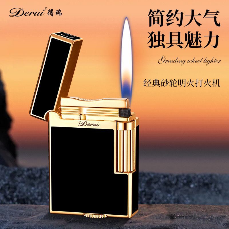 Jual Korek Api Classic Derui 258 Vintage Lighter Roda Gas Dupont ...