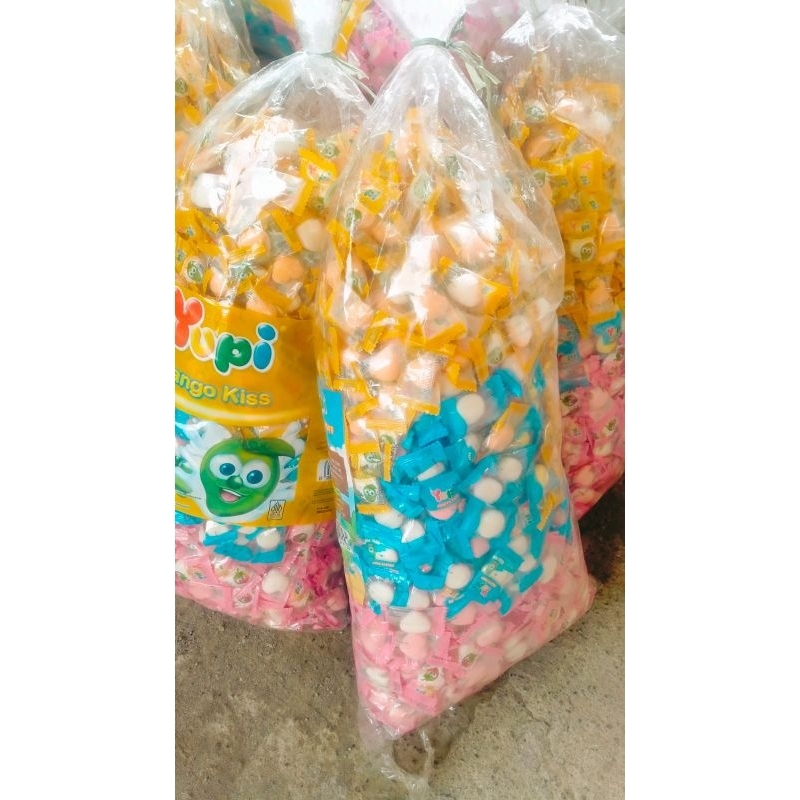 Jual Permen Yupi los kiloan strawberry / mix 3 rasa | Shopee Indonesia