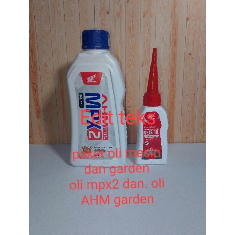 Jual PAKET OLI HONDA MATIC MPX 2 DAN OLI GER AHM UKURAN 0,8L dan 120ml ...