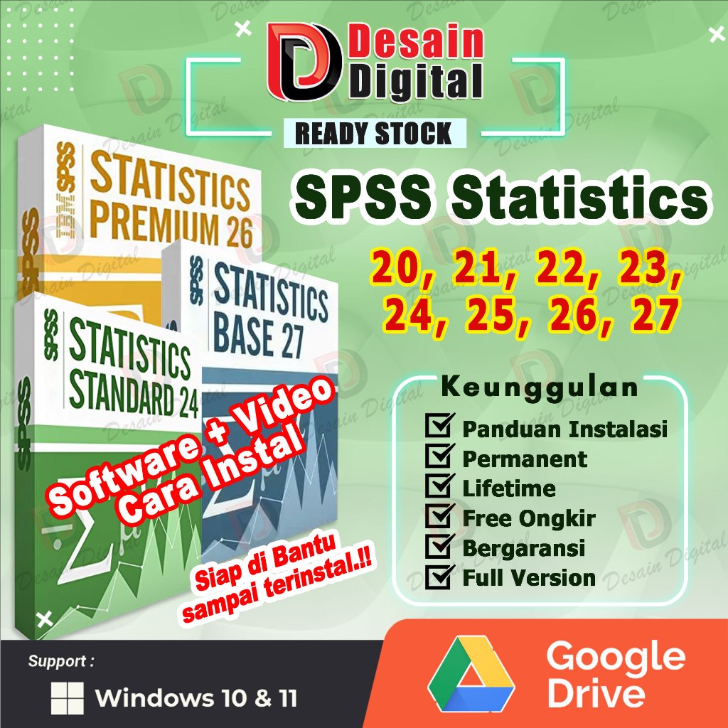 Jual Software Statistics SPSS 27, 26, 25, 24, 23, 22, 21, 20 Full Version Aktif Selamanya ...