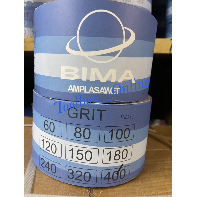 Jual 1rol (+/- 50meter) Amplas Roll Kain / Amplas Gulungan BIMA Kasar ...