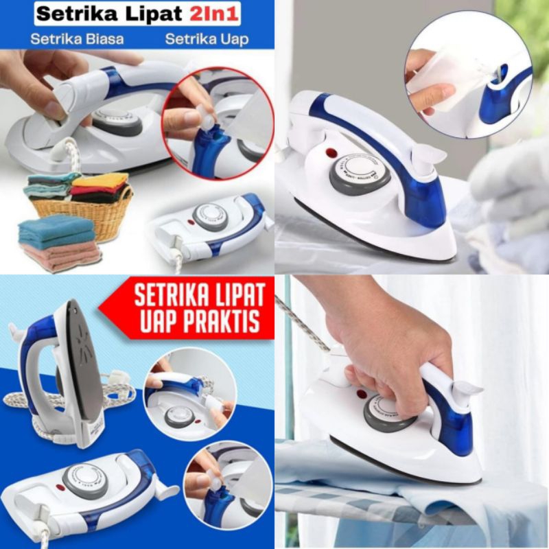 Jual Setrika Uap Lipat Mini Traveling | Shopee Indonesia