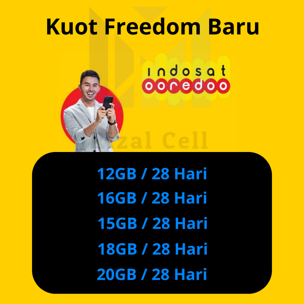 Jual Kuota Indosat Freedom New Full Tanpa Pembagian Variasi 12GB - 20GB | Shopee Indonesia