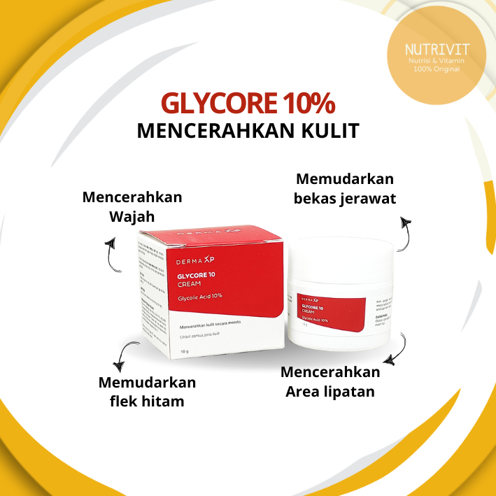 Jual GLYCORE 8% / GLYCORE 10% CREAM 10 GRAM | Shopee Indonesia
