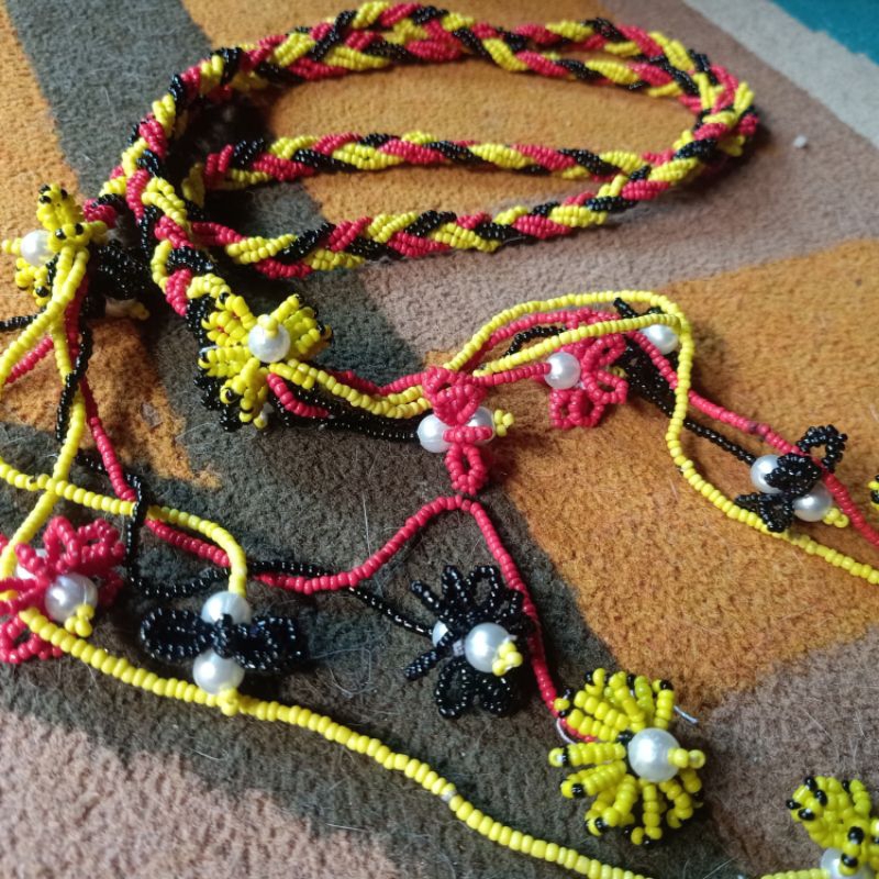 Jual tali manik manik/ikat pinggang khas Kalimantan | Shopee Indonesia