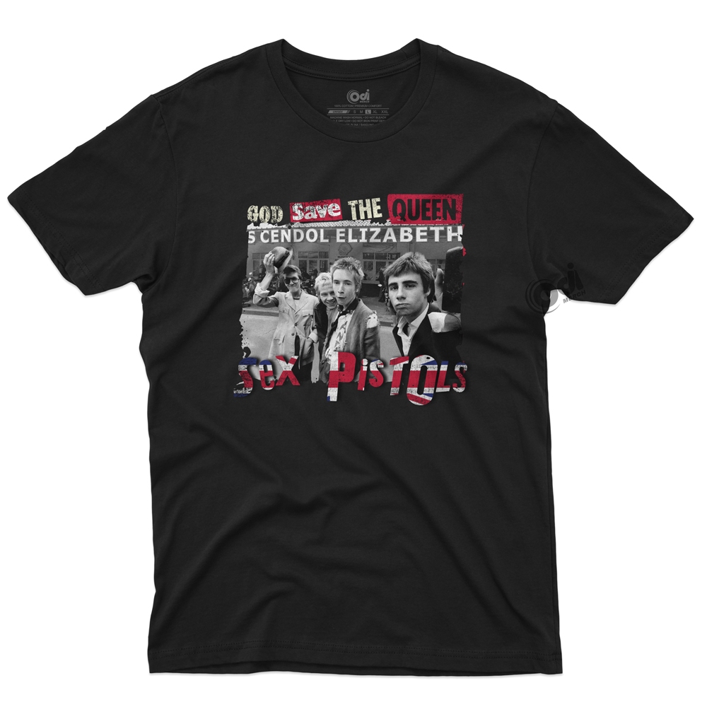 Jual Kaos Parodi Sex Pistols x Cendol Elizabeth | Casual Cotton Combed ...