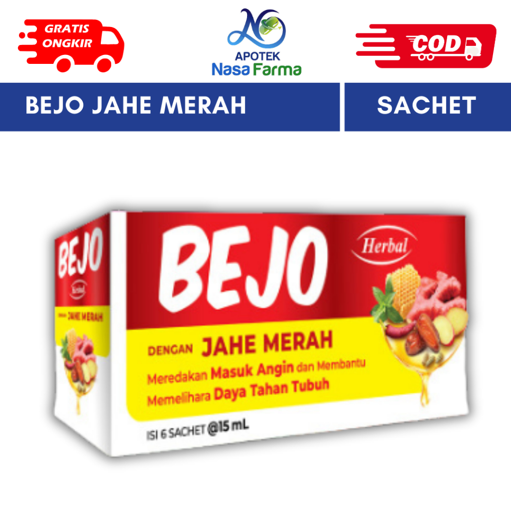 Jual BEJO Jahe Merah Bintang Toedjoe / Masuk Angin - Sachet @15mL ...