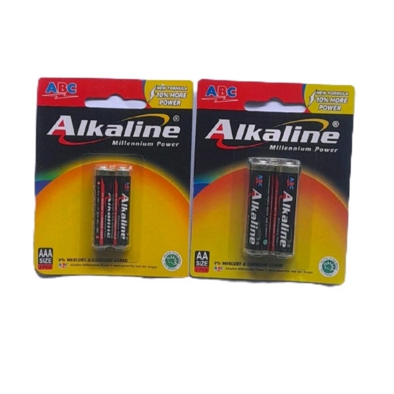 Jual Baterai ABC Alkaline AAA + AA [isi 4 pcs] LR03 2B + LR6 2B 1,5V ...