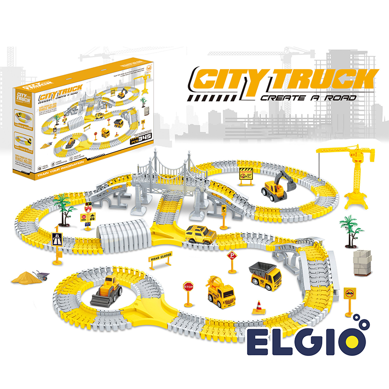 Jual Mainan Trek Mobil 345PCS CITY TRUCK Car Track Railway | Shopee ...
