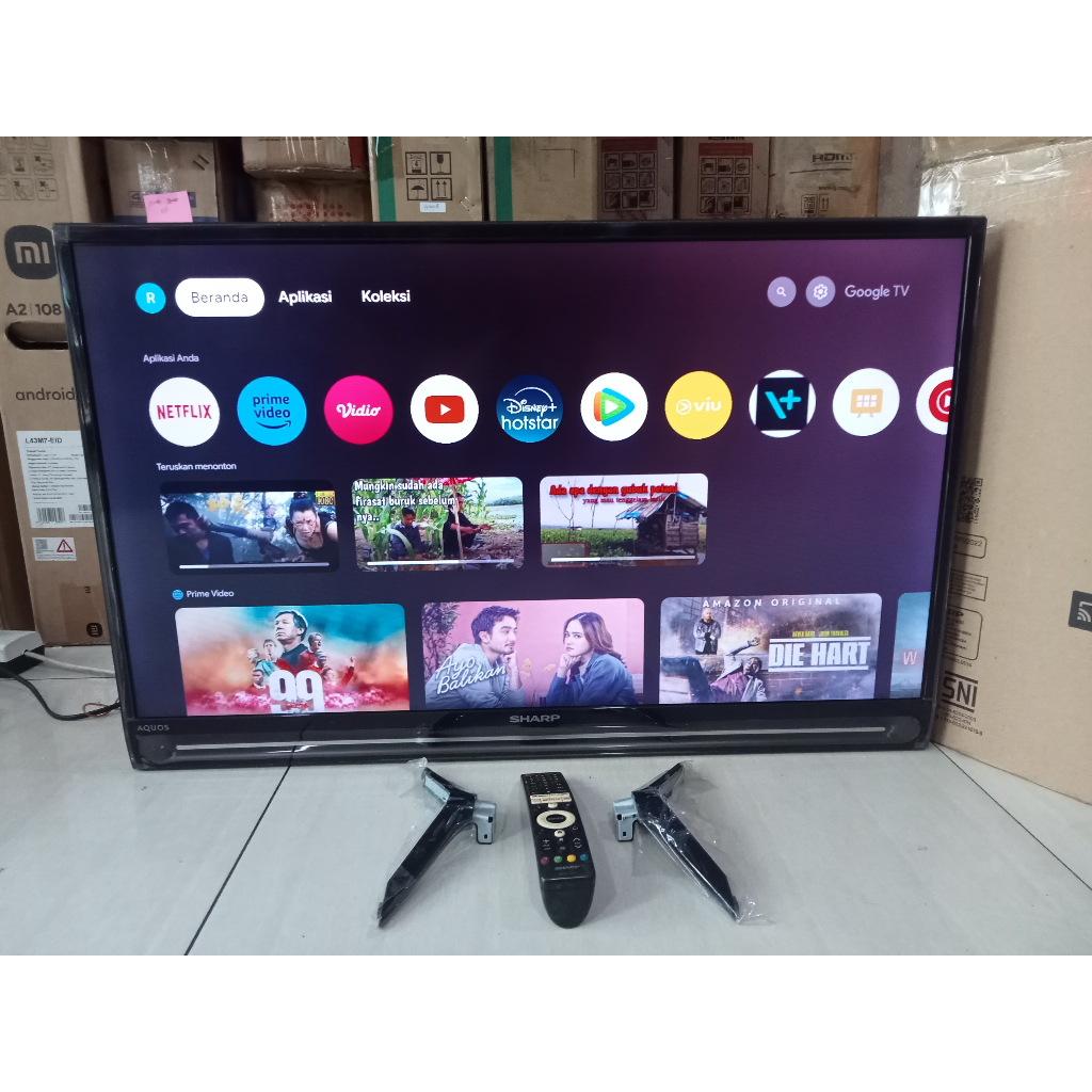 Jual LED SHARP GOOGLE TV 32 INCHI YOUTUBE NETFLIX BLUETOOHT WIFI ...