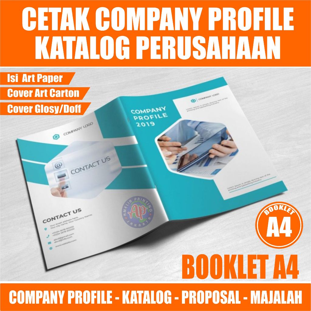 Jual CETAK COMPANY PROFILE & KATALOG PERUSAHAAN (MODEL BOOKLET STEPLES ...
