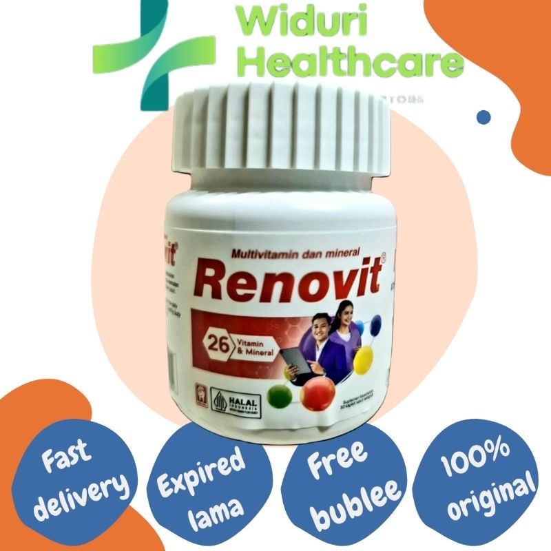 Jual renovit botol 30 tablet | Shopee Indonesia