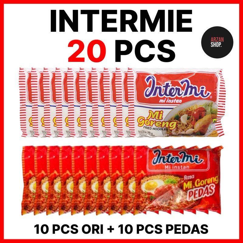 Jual INTERMIE Goreng / Pedas 60gr (isi 20pcs) | Shopee Indonesia