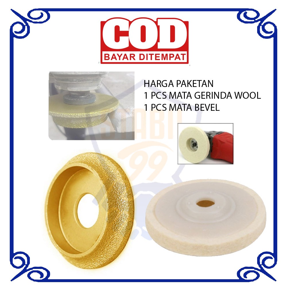 Jual Mata Gerinda Poles Wool Besi Spon Stainlless Gerinda Bevel Pinggul ...