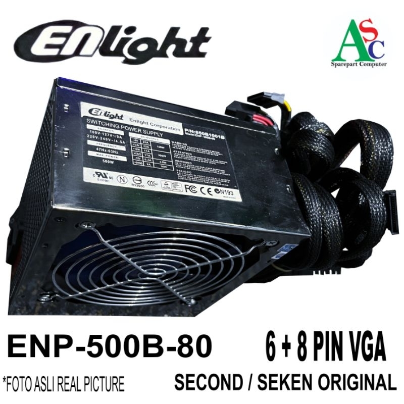 Jual PSU Powersupply Enlight 500W Pure | Shopee Indonesia