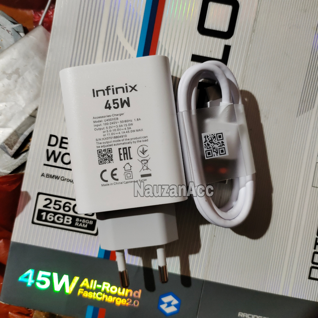 Jual Charger INFINIX NOTE 40 Fastcharging 45Watt. Di Jamin Asli ...