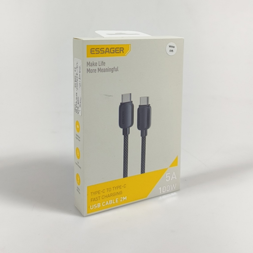 Jual Cable Kabel Type C to Type C 5A 100W 2M 2 Meter HP Laptop MB Air ...