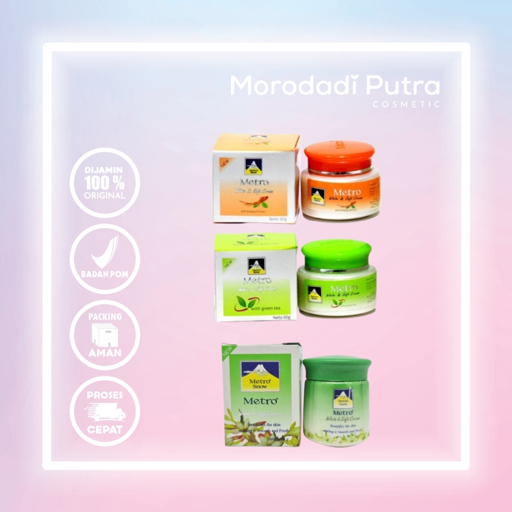 Jual Metro Snow White & Soft Cream 60g Series | Shopee Indonesia