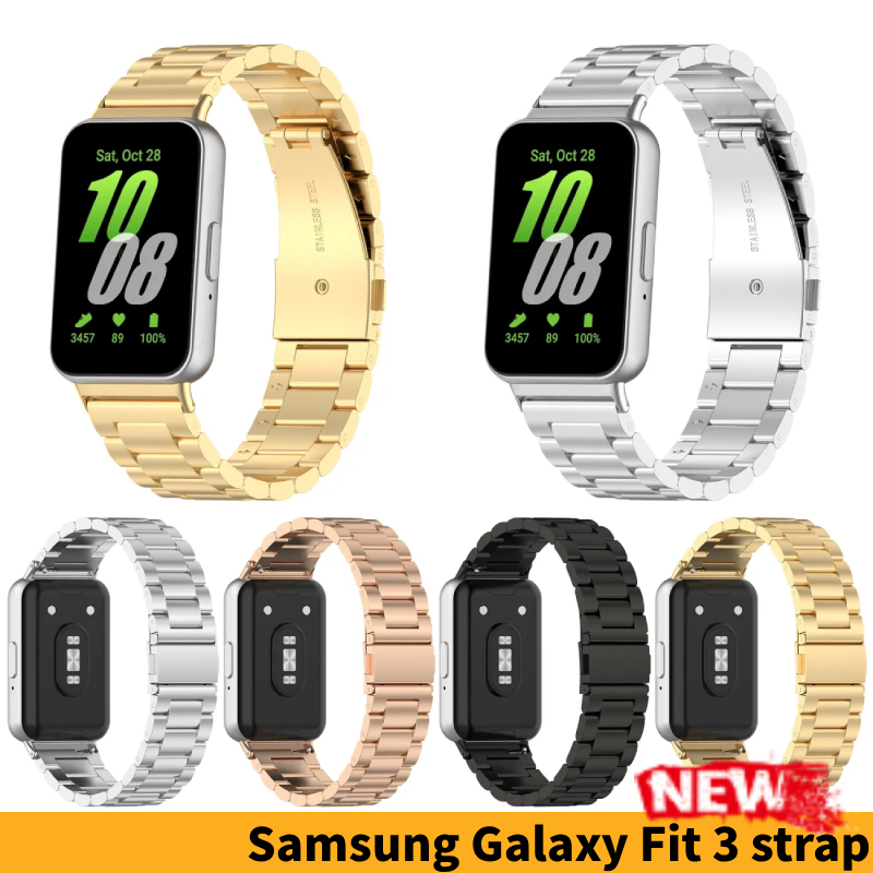 Jual stainless Samsung Galaxy Fit 3 strap Samsung Fit 3 strap Galaxy ...