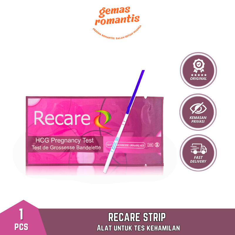 Jual Recare 1 Strip Alat Tes kehamilan test pack pregnancy test ...