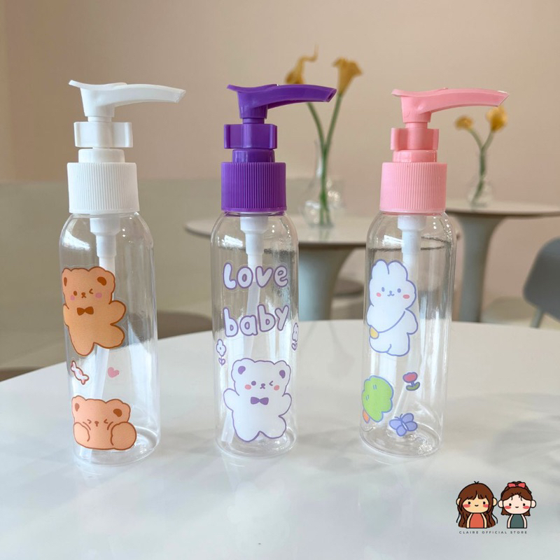 Jual 100ML BOTOL PUMP BEAR / BERUANG KELINCI LUCU SERBAGUNA | Shopee Indonesia
