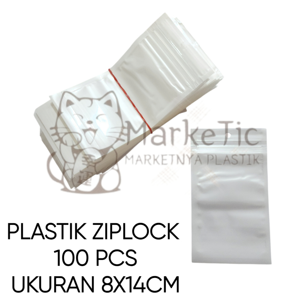 Jual Plastik Ziplock 100pcs 8x14 cm / Plastik Aksesoris / Plastik Klip ...