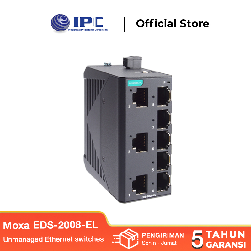 Jual EDS-2008-EL Series 8-port entry-level unmanaged Ethernet switches ...