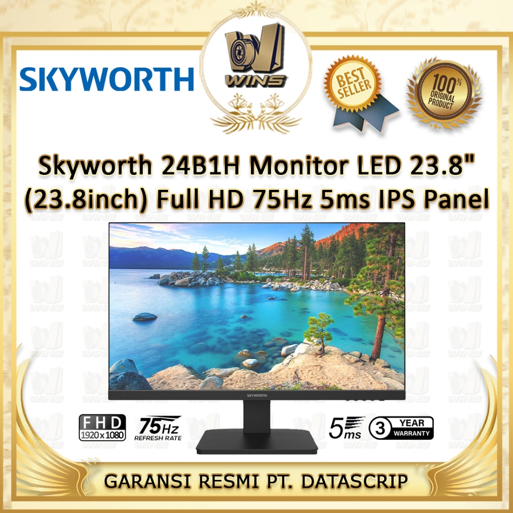 Jual Skyworth 24B1H Monitor LED 23.8" (23.8inch) Full HD 75Hz 5ms IPS ...