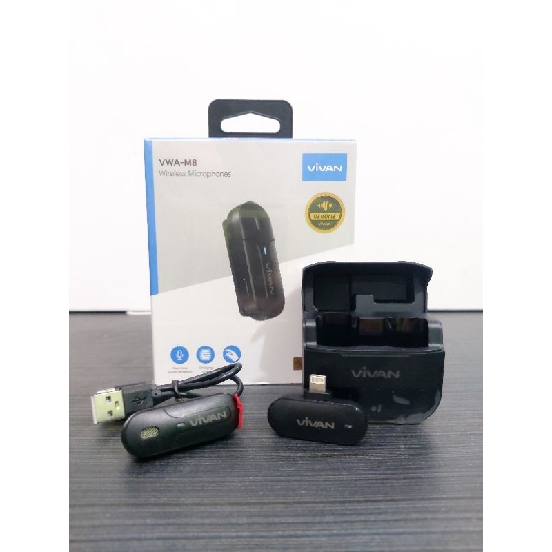 Jual VIVAN VWA-M8L Wireless Microphones Real Time Sound Reception ...