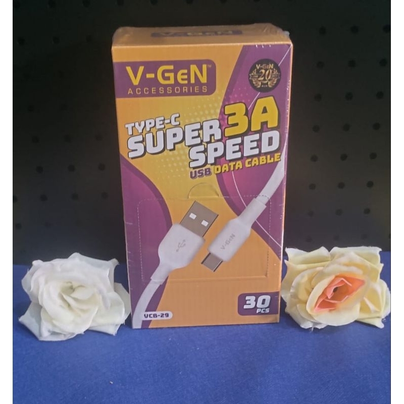 Jual Kabel Data V-Gen VCB-29 3A Type C Fast Charging | Shopee Indonesia