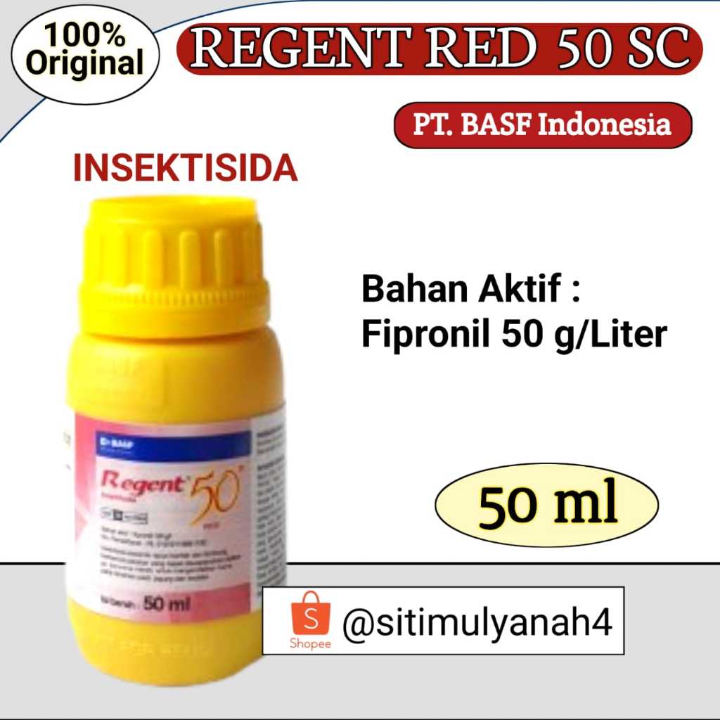 Jual REGENT RED 50 SC isi 50 ml Insektisida Sistemik Pembasmi Hama ...