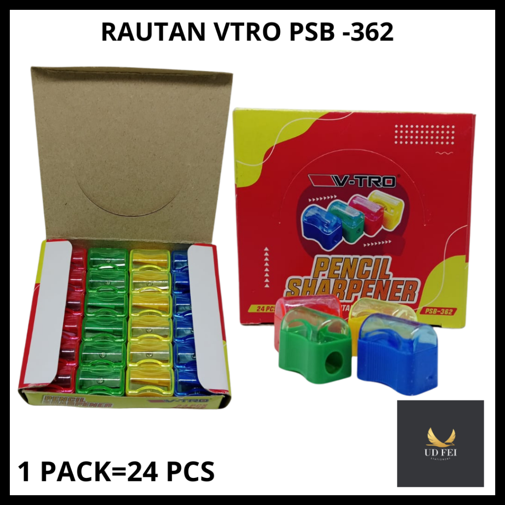 Jual (1 PACK=24 WARNA) Rautan PSB 362/ Rautan VTRO/ Rautan Roti/Serutan ...