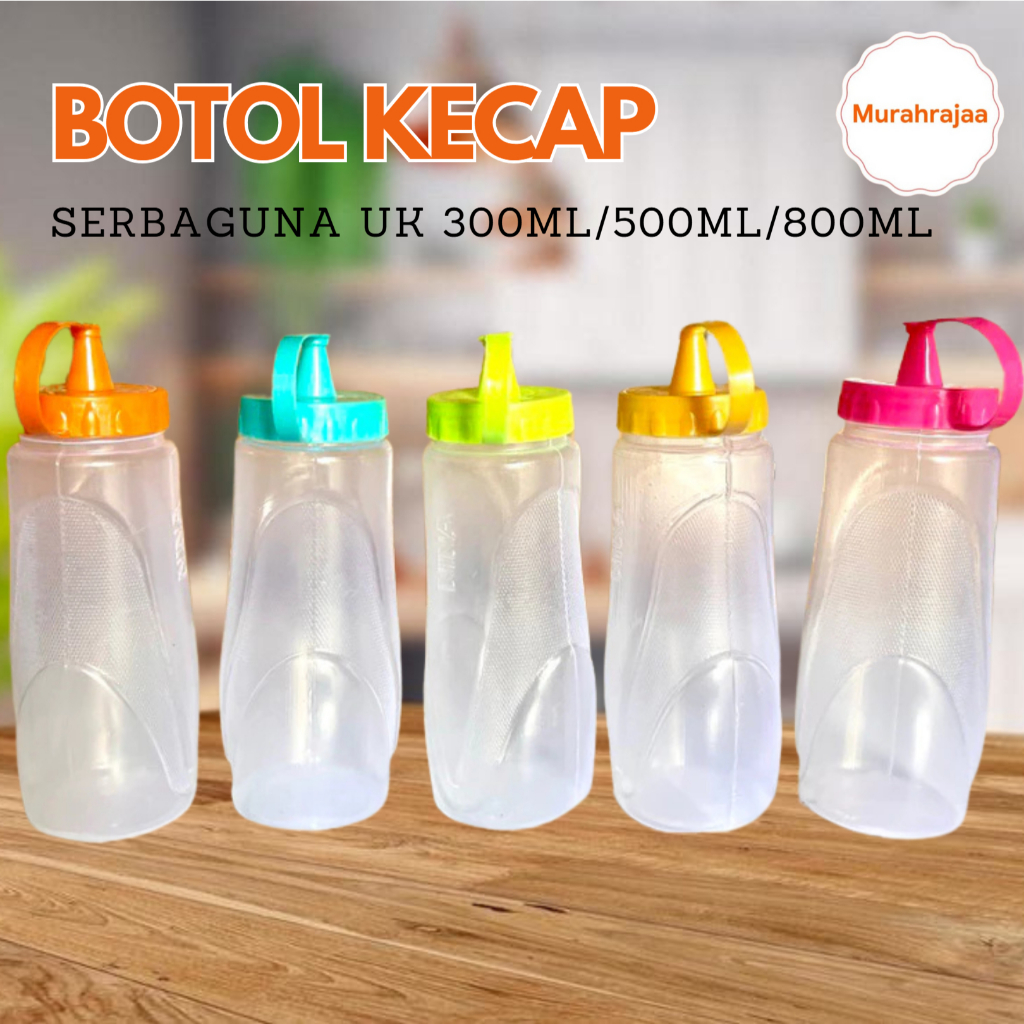 Jual MJ - BOTOL SAOS KECAP SAMBAL PLASTIK 300ML 500ML 800ML BAHAN ...