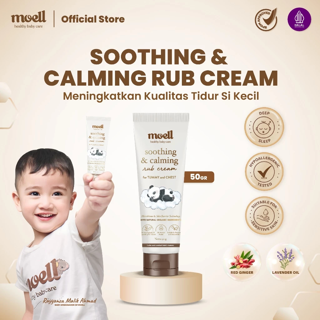 Jual Moell soothing & calming rub cream 50g | Shopee Indonesia