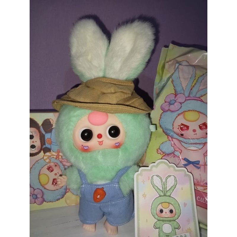 Jual baby three macaron hijau tosca mata 360 | Shopee Indonesia