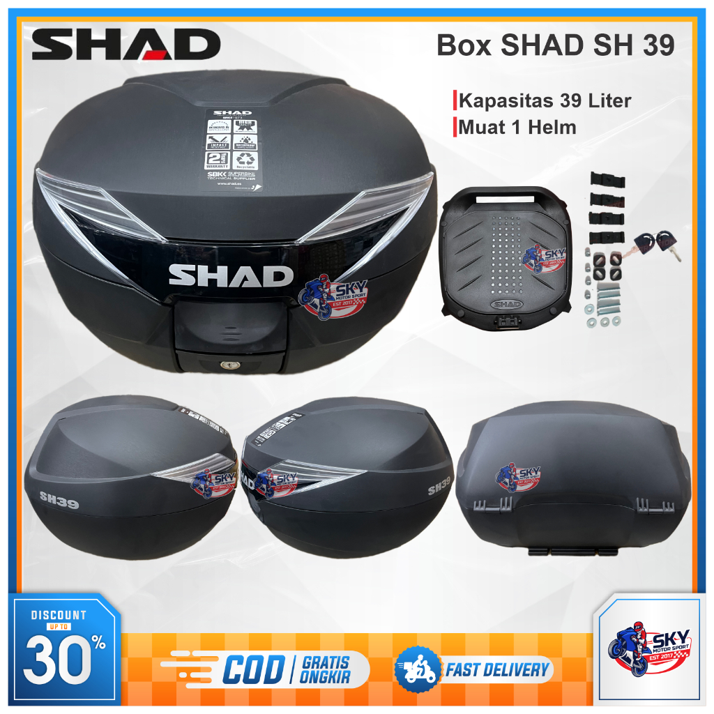 Jual Box Belakang Motor Rear Box SHAD SH39 39 Liter Original Universal ...