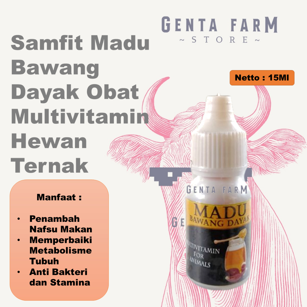Jual Samfit Madu Bawang Dayak Obat Multivitamin Hewan Ternak | Shopee ...