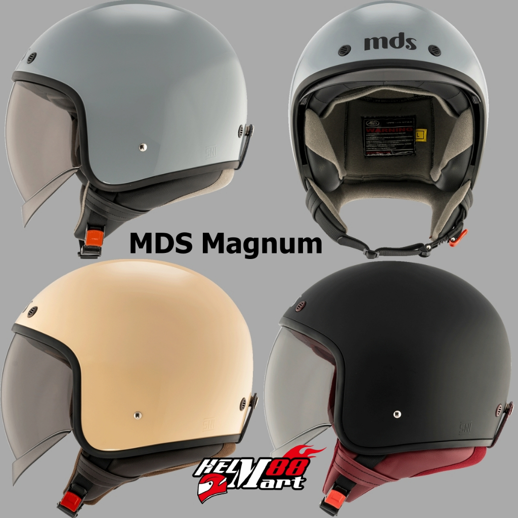 Jual Helm MDS Magnum Classic Retro - Helm Motor Matic Vespa Filano ...